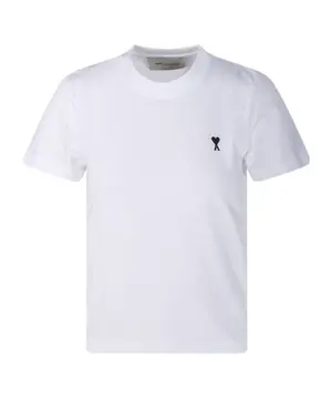 AMI Paris De Coeur Crewneck T-shirt - White