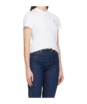 AMI Paris De Coeur Crewneck T-shirt - White