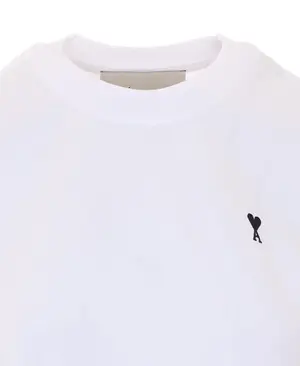 AMI Paris De Coeur Crewneck T-shirt - White