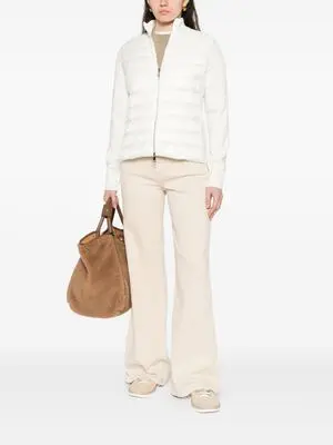 Moncler High-neck Padded Jacket - White