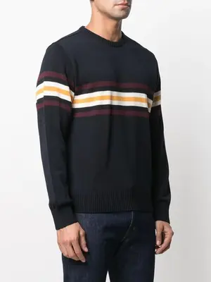 PAUL  SHARK Paul & Shark Horizontal Stripe Fine Knit Jumper