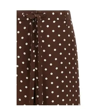 P.a.r.o.s.h Wide-leg Polka Dot Pants - Brown