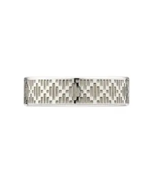 Gucci Diamante Engraved Sterling Silver Ring