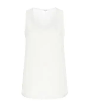 P.a.r.o.s.h Scoop Neck Sleeveless Top - White