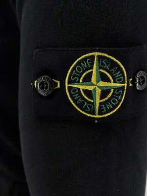 Stone Island Drawstring Hooded Sweater - Black
