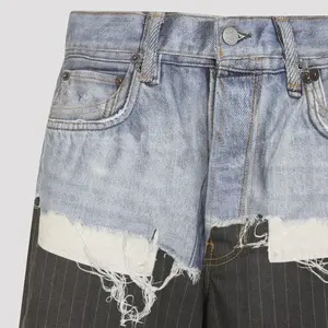 Acne Studios Pinstripe Overlay Wide-leg Jeans