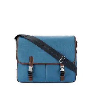 Dunhill Logo Flip Shoulder Bag - Blue