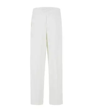 JIL SANDER Straight Leg Pleated Trousers - Ivory