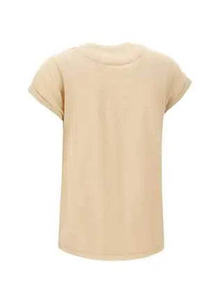 Eleventy Metallic Crew-neck T-shirt - Beige