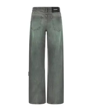Off-White Logo Patch Straight-leg Jeans