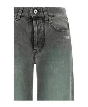 Off-White Logo Patch Straight-leg Jeans