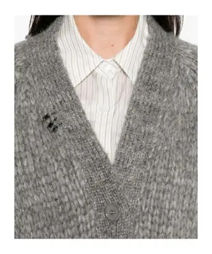Ermanno Scervino Button-embellished Knit Cardigan