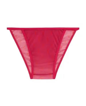 Saint Laurent Monogram Sheer Panties - Red
