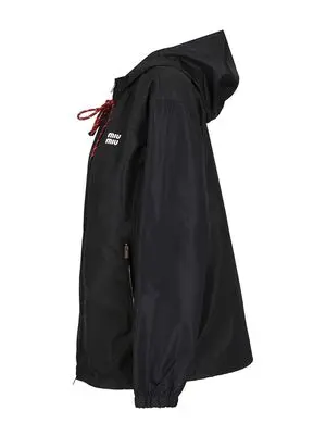 Miu Miu Lightweight Hooded Zip Jacket