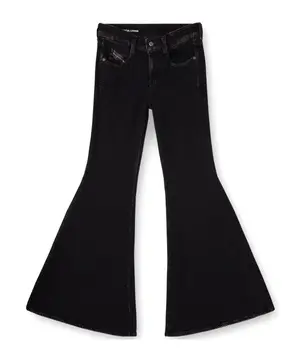 DIESEL® 1970-d-bleess Flared Jeans - Black/dark Grey