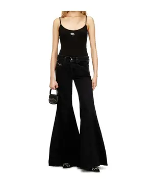 DIESEL® 1970-d-bleess Flared Jeans - Black/dark Grey