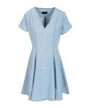 7 For All Mankind Flared Denim Dress