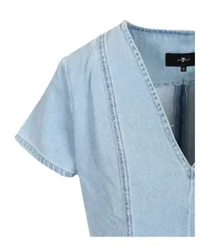 7 For All Mankind Flared Denim Dress