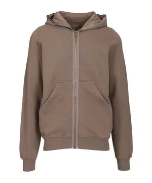Rick Owens Gimp Zipped Hoodie - Brown