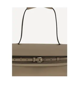 Moschino Tie Detailed Shoulder Bag - Gray