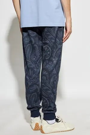 Etro Patterned Drawstring Sweatpants - Black