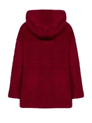 Max Mara Virgin Wool-blend Coat With Hood