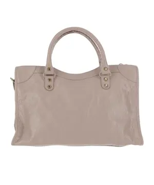 Balenciaga Le City Medium Top Handle Bag - Nude