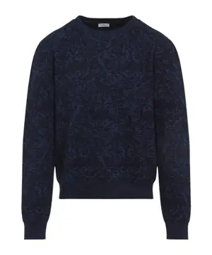 Etro Crewneck Knitted Jumper - Black