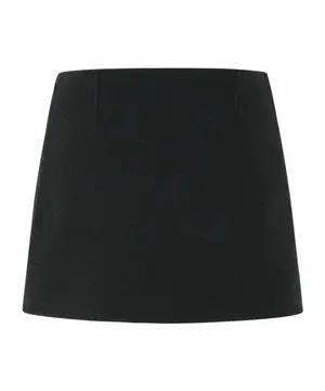 COURREGES Buttoned Tweed Mini Skirt