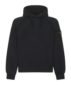 Stone Island Garment Dyed Cotton Hoodie
