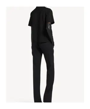 Balenciaga Graphic Printed Crewneck T-shirt - Black