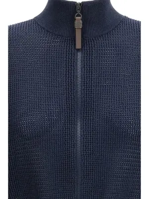 Brunello Cucinelli Cropped Zip-up Cardigan