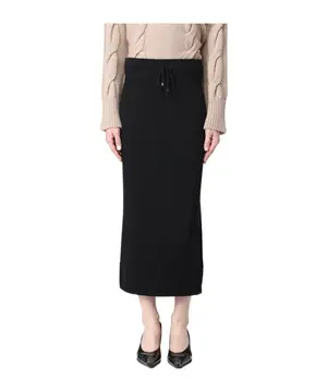 Ermanno Scervino Elasticated Waist Skirt With Slit Detail
