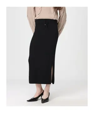 Ermanno Scervino Elasticated Waist Skirt With Slit Detail
