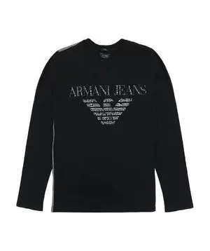 Emporio Armani Round Collar And Long-sleeved T-shirt