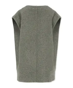 MAISON MARGIELA Embroidered Logo V-neck Waistcoat
