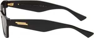 Bottega Veneta Rectangle Frame Sunglasses - Black