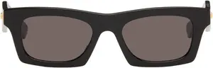 Bottega Veneta Rectangle Frame Sunglasses - Black