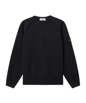 Stone Island Logo Patch Crewneck Sweater - Black