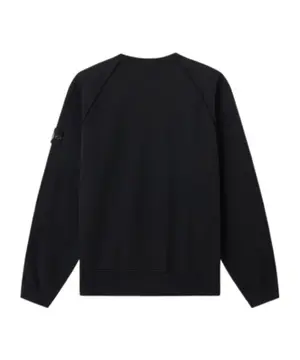 Stone Island Logo Patch Crewneck Sweater - Black