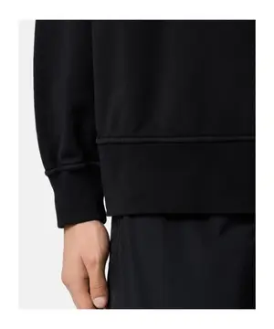 Stone Island Logo Patch Crewneck Sweater - Black
