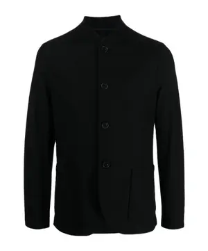 Harris Wharf London Stand Collar Jacket - Black
