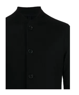 Harris Wharf London Stand Collar Jacket - Black