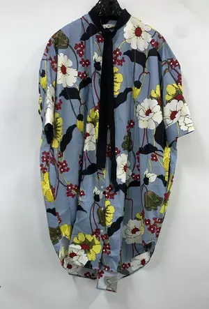Marni Melodia Print Oversized Poplin Shirt Dress