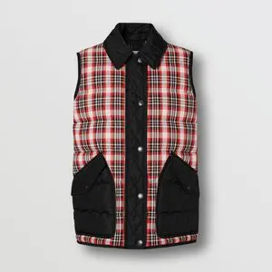 Burberry Quilted Tartan Puffer Gilet