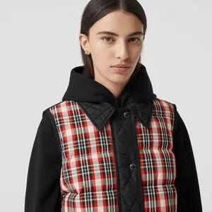 Burberry Quilted Tartan Puffer Gilet