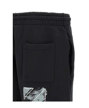 Off-White Paint Diag Skate Bermuda Shorts