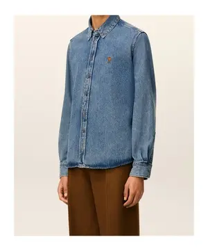 Ami Classic Denim Shirt - Blue