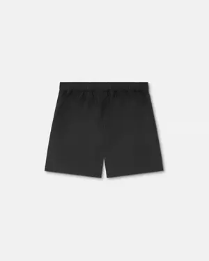 Versace Logo Print Swim Shorts - Black