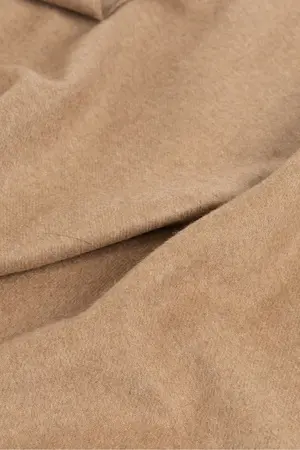Giorgio Armani Logo Embroidered Fringed Scarf - Nude